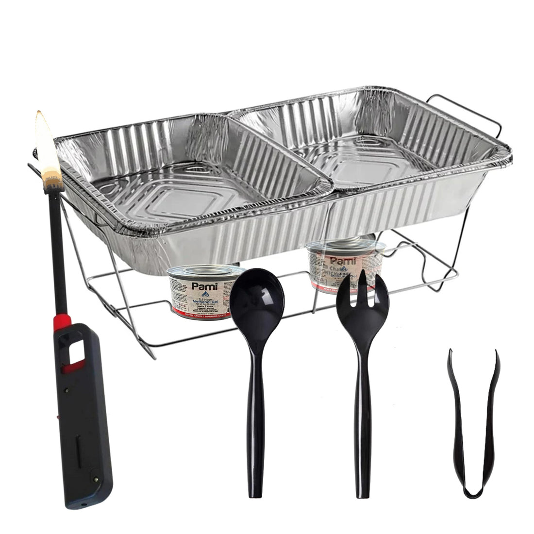 9PCs Disposable Aluminum Wire Chafer Stand Kit | OOSS – OnlyOneStopShop