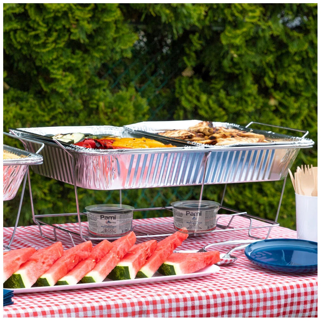 9PCs Disposable Aluminum Wire Chafer Stand Kit | OOSS – OnlyOneStopShop