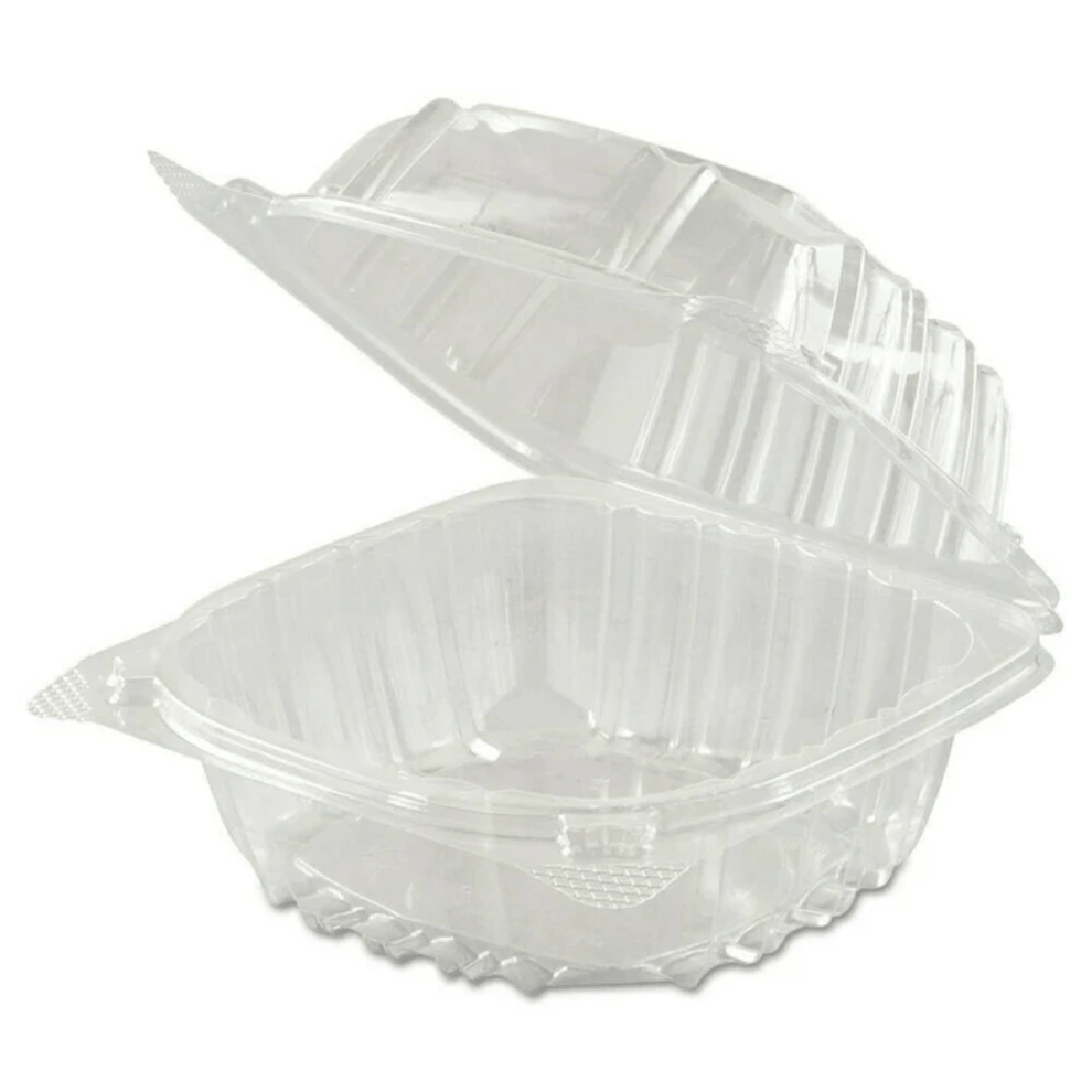 ClearSeal 6" Hinged Lid Plastic Container | Dart #C57PST1 – OnlyOneStopShop