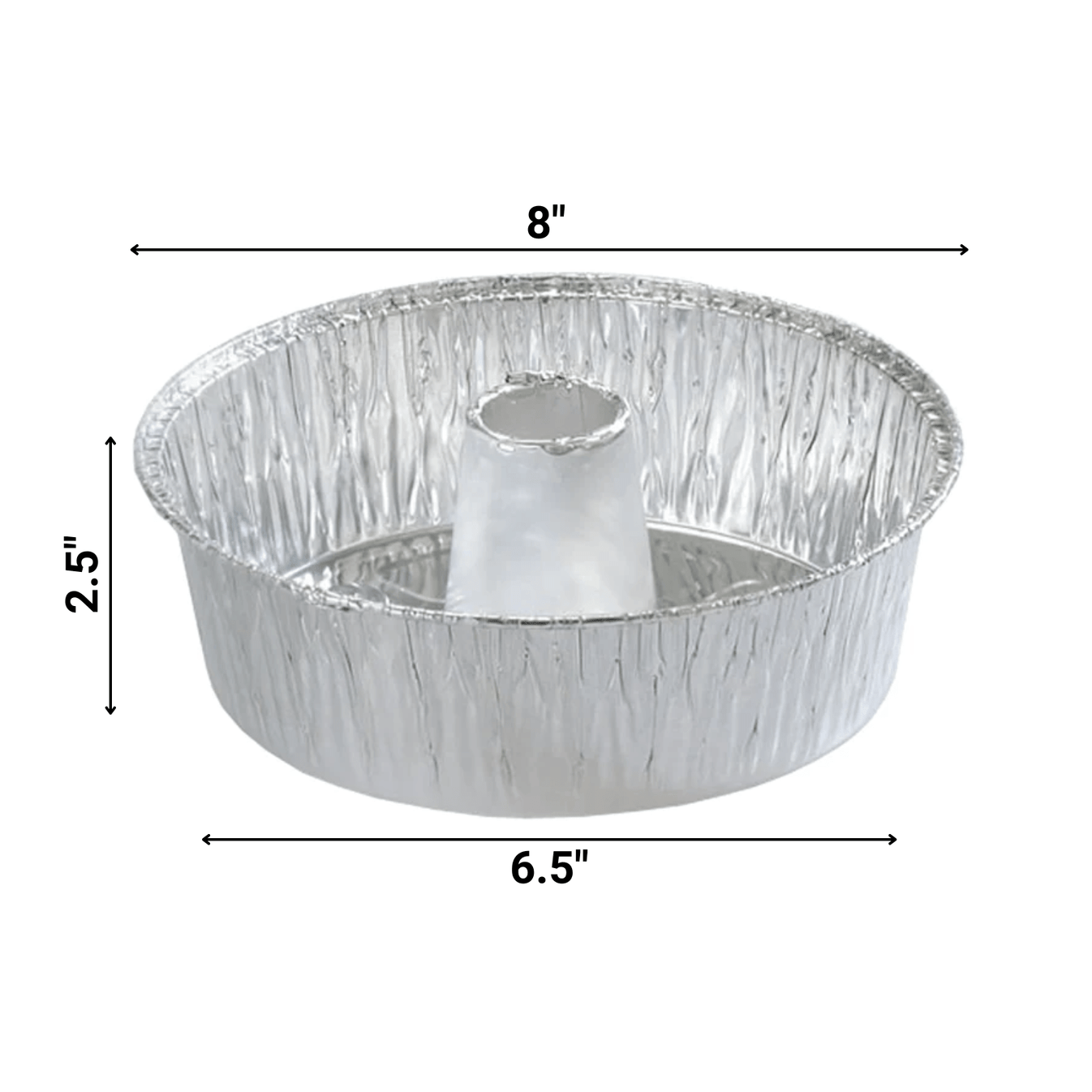 Disposable Aluminum 8" Angel Tube Foil Pan – OnlyOneStopShop