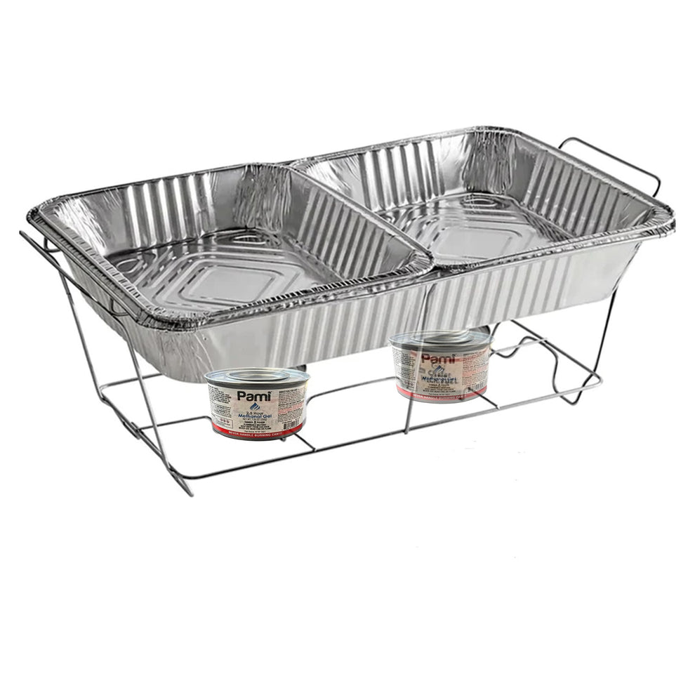 9PCs Disposable Aluminum Wire Chafer Stand Kit | OOSS – OnlyOneStopShop