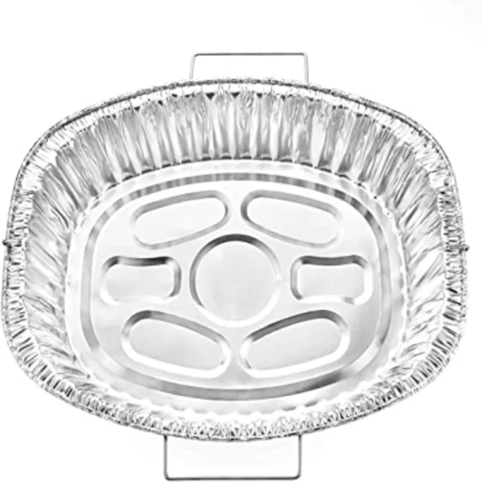 Disposable Aluminum Oval 17.75 X 17X3.25 inches Turkey Roaster Handle ...
