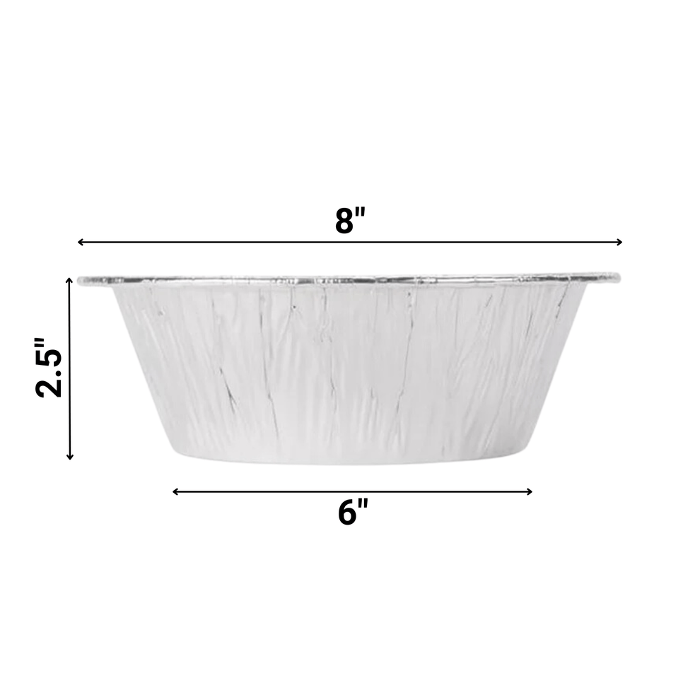 Jet Foil Disposable Aluminum 8” Round Extra Deep Pans – OnlyOneStopShop