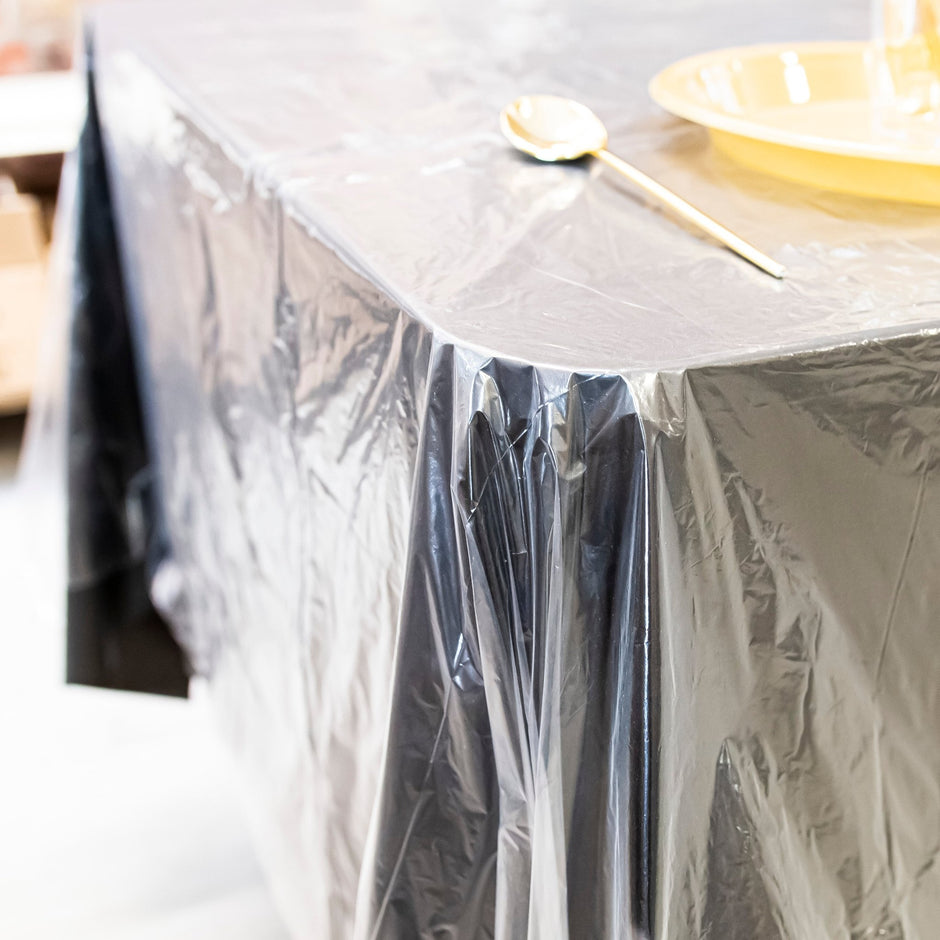 *Disposable Plastic Ultra Heavy Clear TableCovers* – OnlyOneStopShop